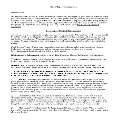 Book Report | PPT