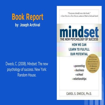 "Mindset" (A Book Review) | PPTX