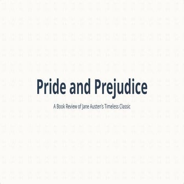 the best Book Review - Pride and Prejudice.pptx