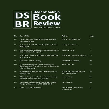 Dadang Solihin Book Review Number 004/April 2025 | PDF