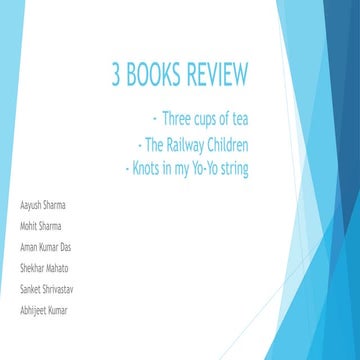 Book review of Three Books | PPT