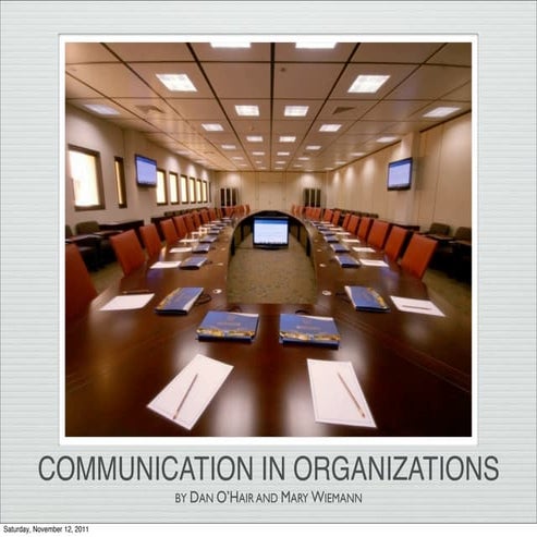 Communicating in Organizations | PPT