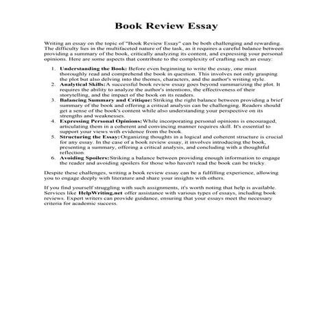 How To Write An Essay On A Book.pdf