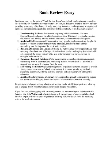 Literary Essay Example. George Washington University | PDF