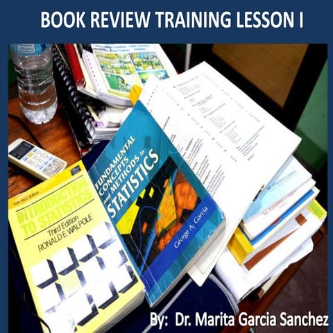 BOOK REVIEW TRAINING LESSON 1 | PPTX