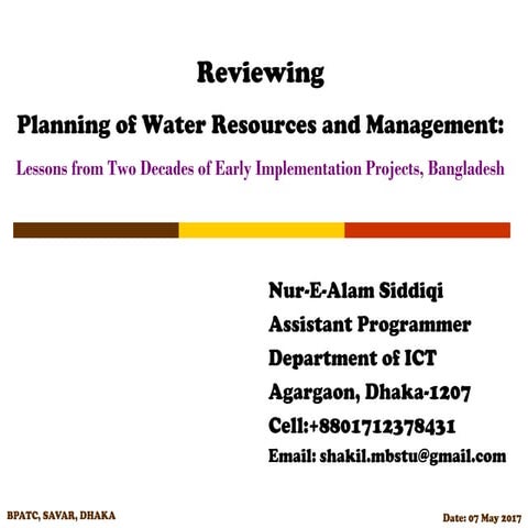Book Review of Planning of Water Resources and Management | PDF
