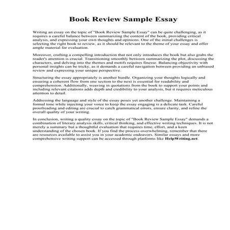Book Review Sample Essay.pdf
