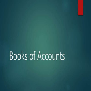 Books-of-Accounts.pptx | Stocks and Bonds | Personal Investing