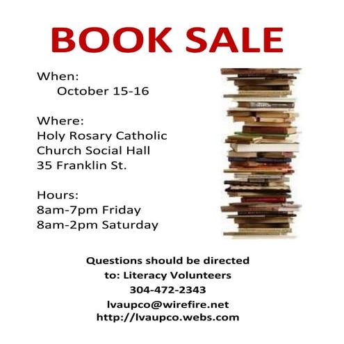 Fall Book Sale Flyer | PDF | Christianity | Religion & Spirituality