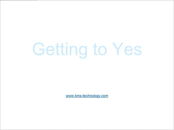 Getting to Yes | PPT