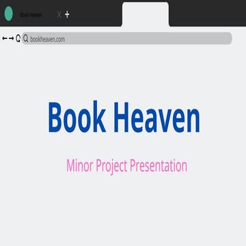 Book Store Project website mini project college | PPTX