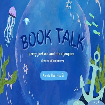 Booktalk Amelia presentation about the novel she read | PDF
