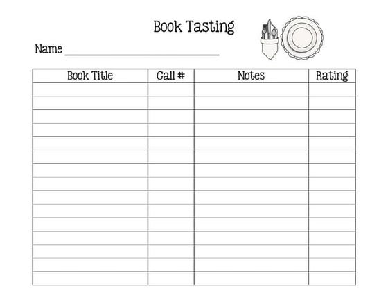 Book Tasting Front | PPT