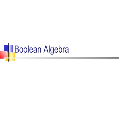 Boolean Algebra Ppt Programming Languages Computing