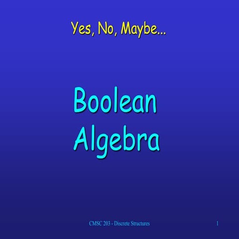 Booleanalgebra Ppt
