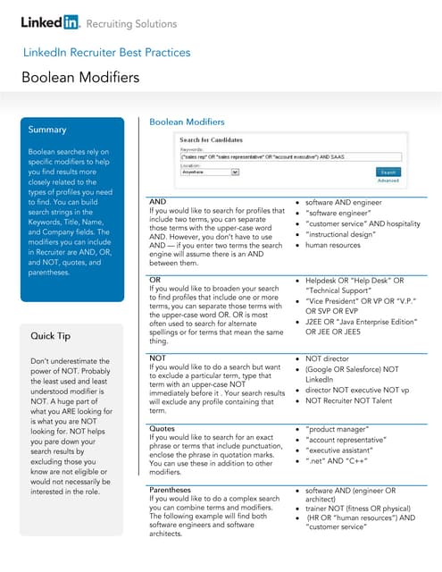 Boolean modifiers | PDF Boolean modifiers | PDF