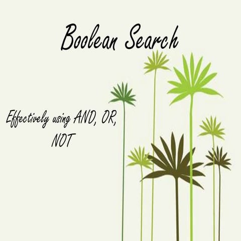 Boolean Searching | PPT