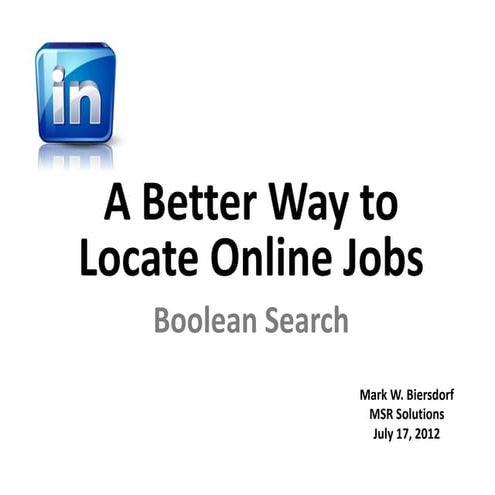 Boolean Search | PDF | Search | Internet