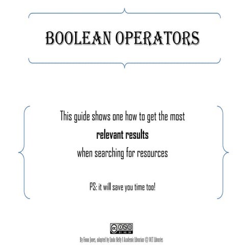 Boolean searching guide | PPT