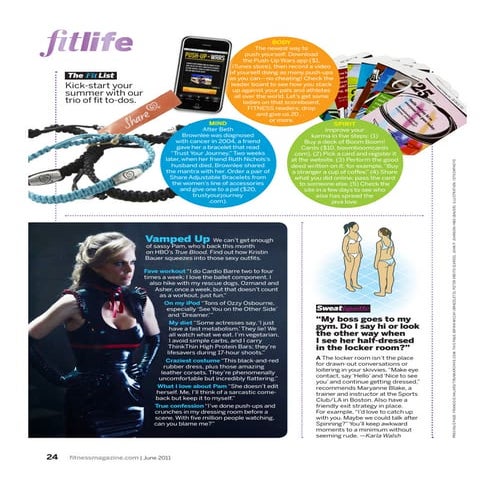 Boom Boom! Cards Featured in Fitness Magazine | PDF