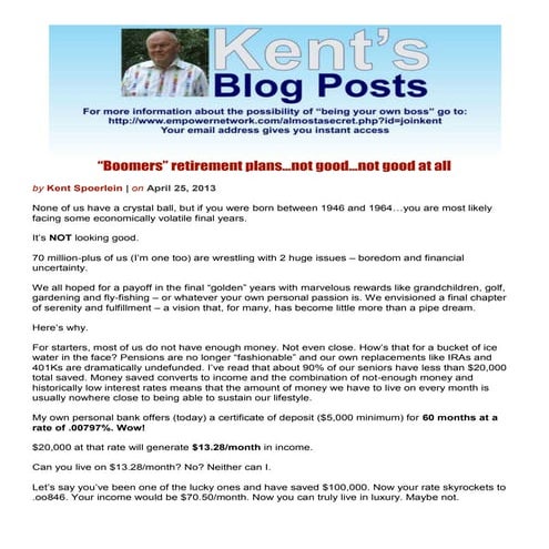 Boomers retirement | PDF