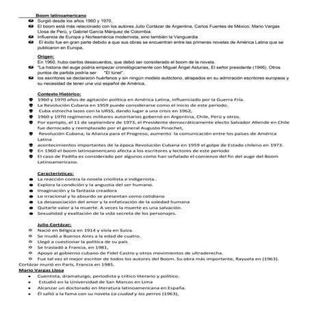 Boom Latinoamericano | DOCX