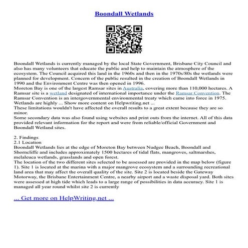 Boondall Wetlands | PDF