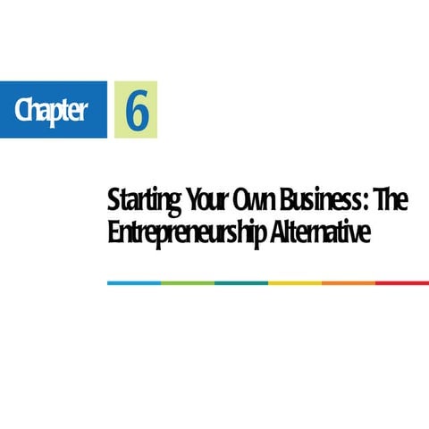 Chapter 6: Entrepreneurship | PPT
