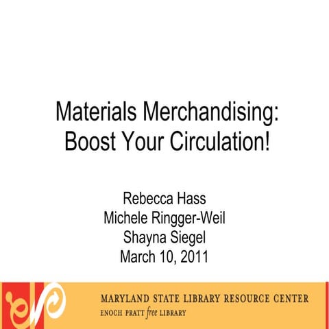 Displays: Boost Your Circulation | PPT