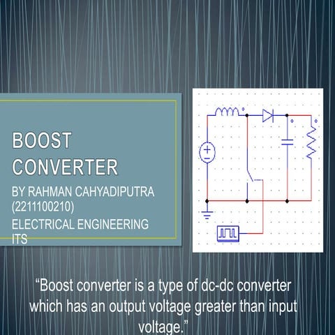 Boost converter by Rahman Cahyadiputra | PPT