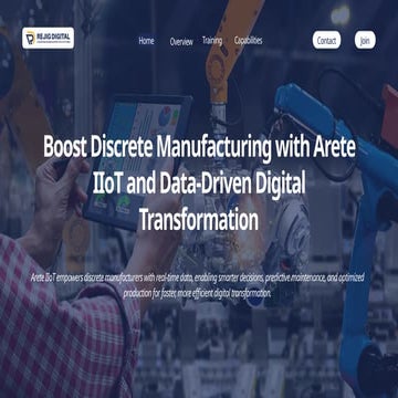 Boost Discrete Manufacturing with Arete IIoT and Data-Driven Digital Transformation.pptx