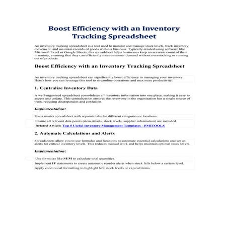 Boost Efficiency with an Inventory Tracking Spreadsheet.docx