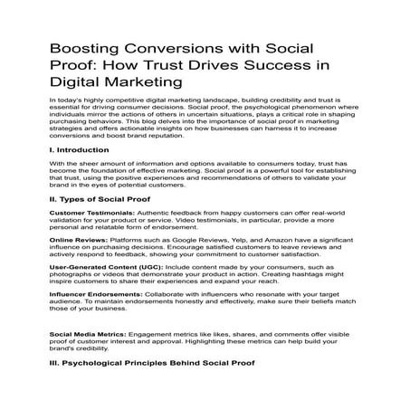 Boosting Conversions with Social Proof- How Trust Drives Success in ...