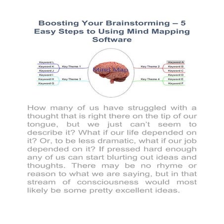 Boosting Your Brainstorming with Mind Mapping | PDF