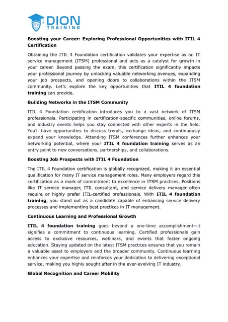 ITIL 4 Certification: Frequently Asked Questions and Answers | PPT