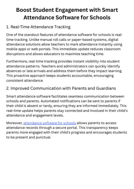 Smart Curriculum Activity & Attendance App | PPTX