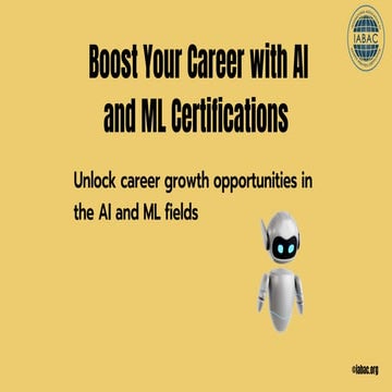 AI & ML Professional Certification | IABAC | PDF