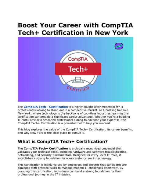 CompTIA Network+ Certification in New York_ A Complete Guide.docx