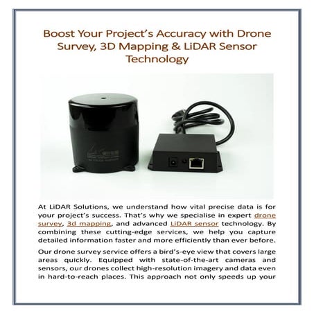Boost Your Project’s Accuracy with Drone Survey, 3D Mapping & LiDAR Sensor Technology.pdf