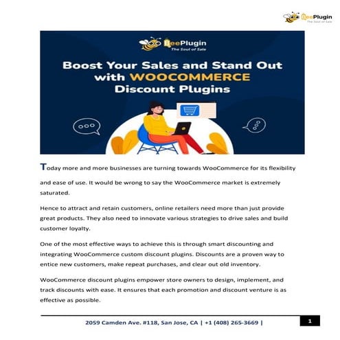 Boost Your Sales and Stand Out with WooCommerce Discount Plugins | PDF