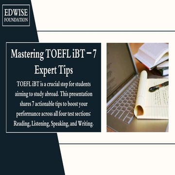 Boost Your TOEFL iBT Score: 7 Proven Tips for Success. | PDF