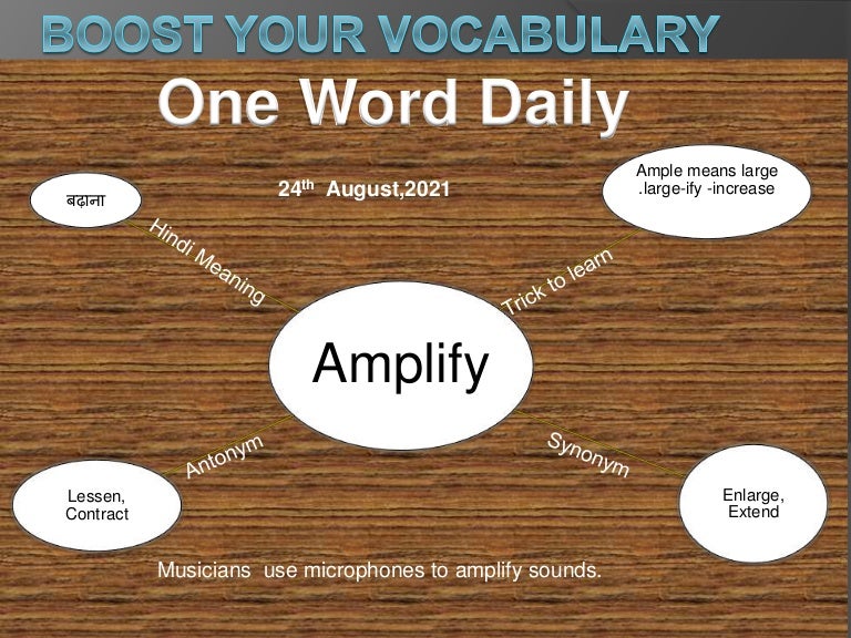 Boost your vocabulary