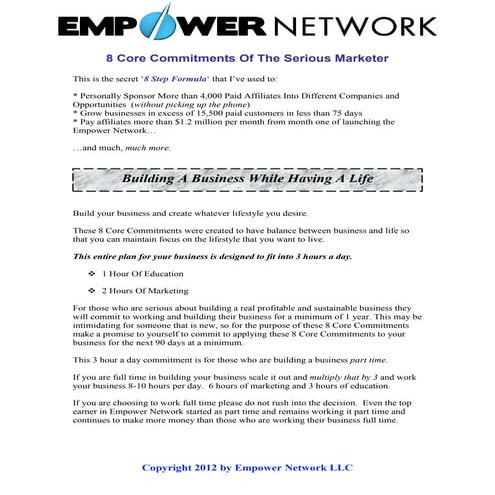 8 core commitments | PDF