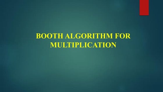 Digital Logic 06Booith Algorithm (1).pdf