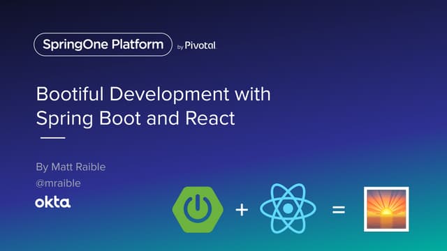 Bootiful Development with Spring Boot and React | PDF Bootiful Development with Spring Boot and React | PDF