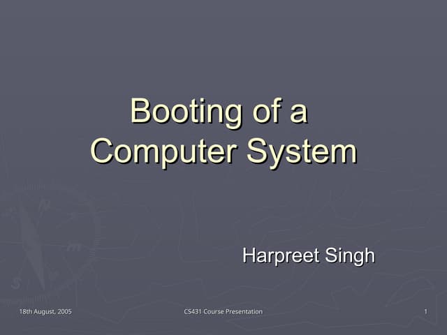 Booting In Operating System In Slideshareppt Operating Systems Computer Software And