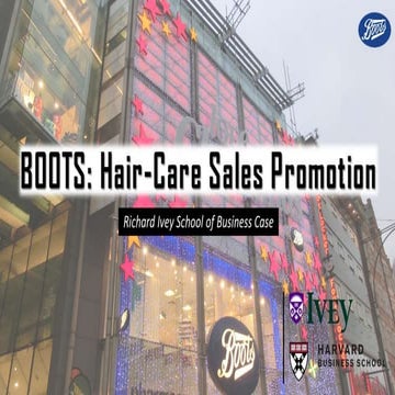 Boots - Hair Care Sales Promotion (Case study Analysis) | PPTX | Business | Business and Finance