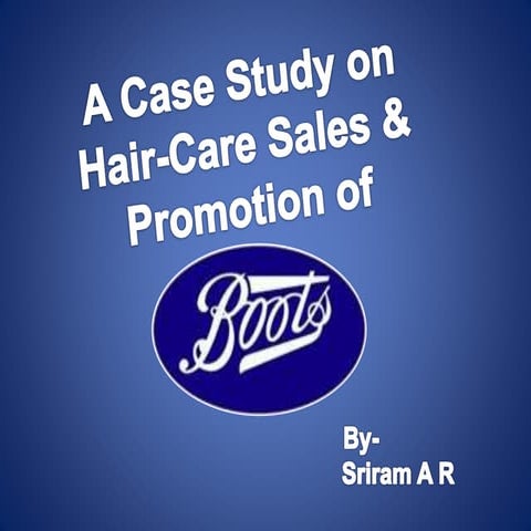 Boots hair care sriram a r | PPT