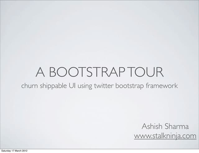 Bootstrap Tour Ppt 8097