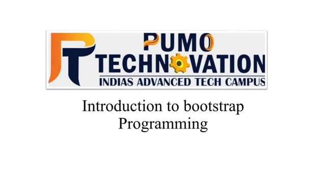 Introduction Bootstrap To Programming Ppt 0283